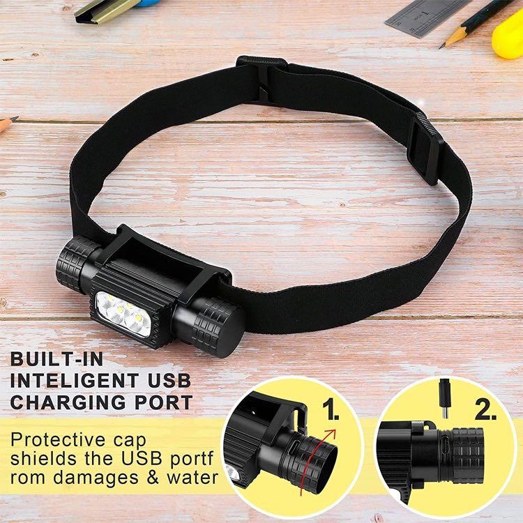 Sofirn H05A 5*SST20 LED 2400lm 150m USB-C Rechargeable Headlamp, Sports ...