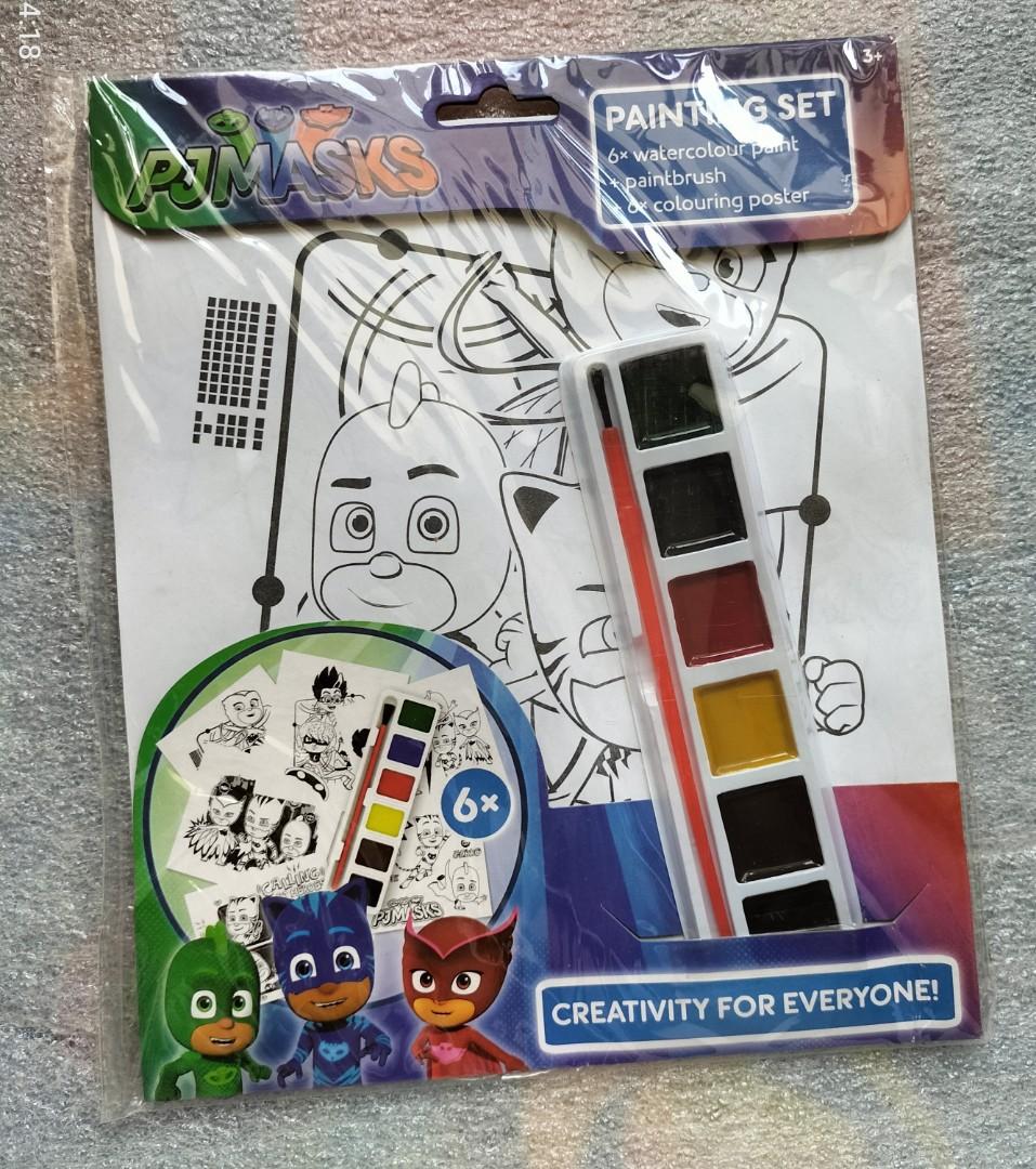 PJ MASKS PAINTING SET (new), Hobbies & Toys, Toys & Games on Carousell