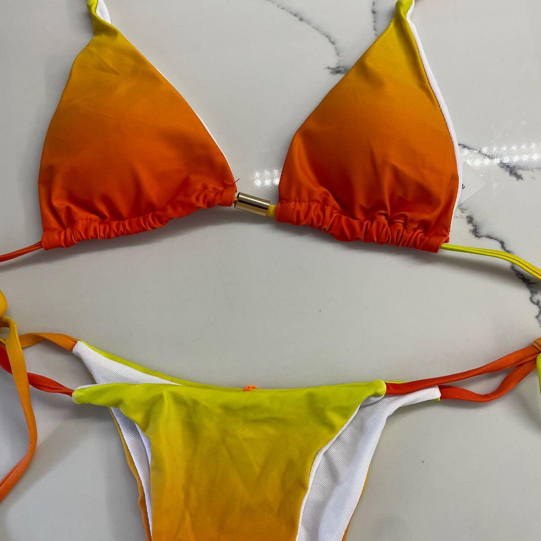NEW shein gradient bikini set, Women's Fashion, Swimwear, Bikinis ...