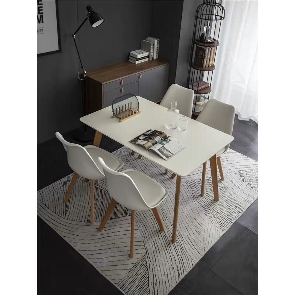 Nordic style dining table set, Furniture & Home Living, Furniture ...