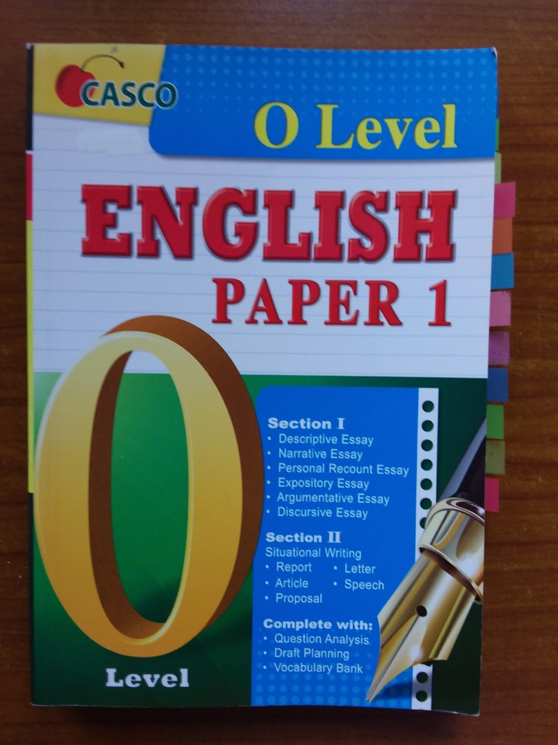 O level English Paper 1 & O Level Model Essays, Hobbies & Toys, Books ...