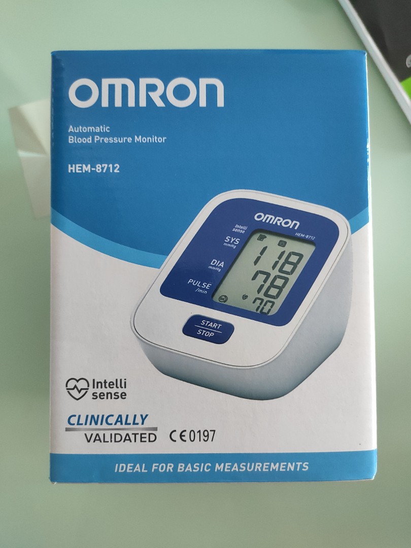 OMRON HEM-8712 blood pressure monitor (5years warranty), Health ...