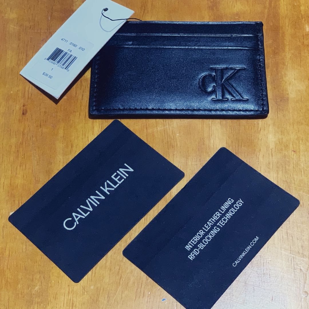 Original CK Card holder, Men's Fashion, Watches & Accessories, Wallets ...