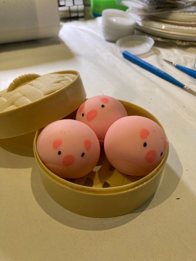 Pig mini needoh with case, Hobbies & Toys, Toys & Games on Carousell