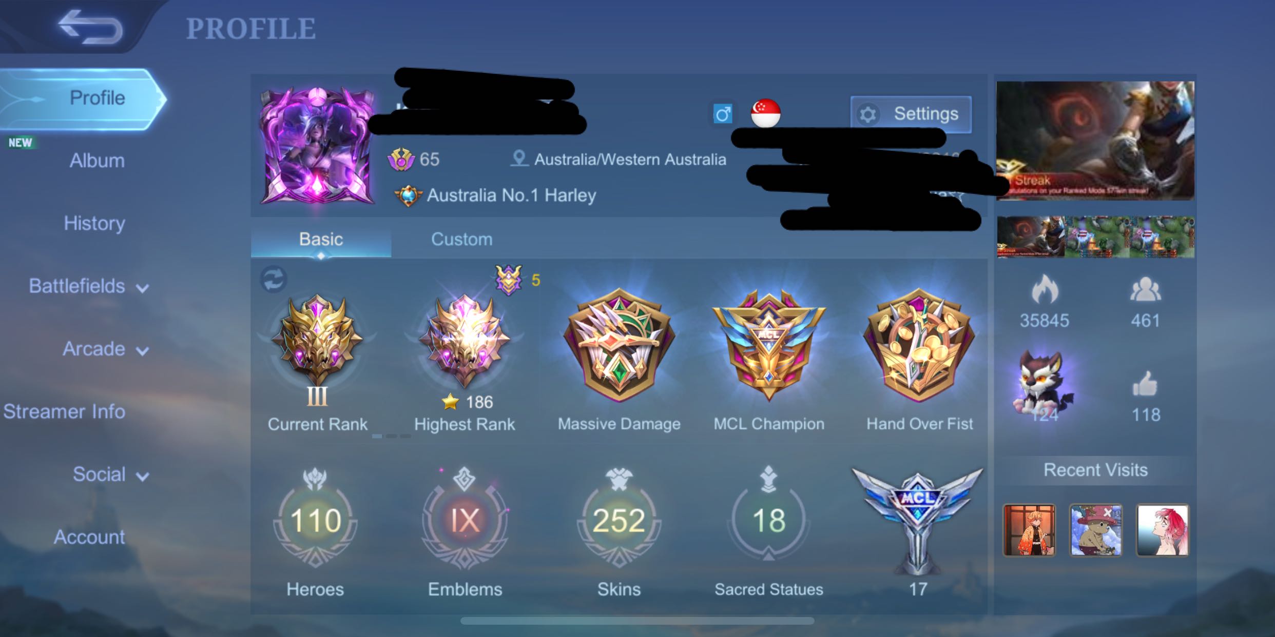 Pro Stacked Mobile Legends Account ML Acc Legend High Winrate WR ...