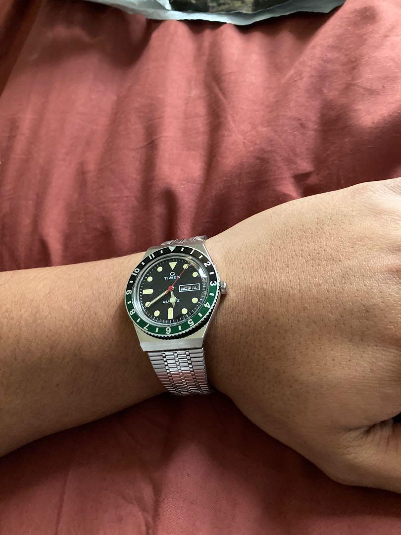 Q Timex Watch Reissue Starbucks Green #remorsesell, Men's Fashion ...