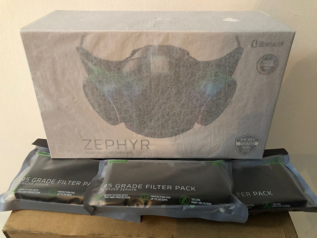 Razer Zephyr Starter Pack, Health & Nutrition, Face Masks & Face ...