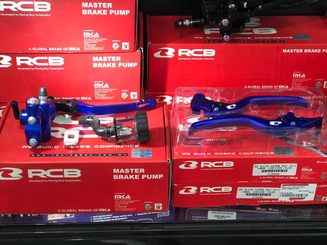 RCB MASTER BRAKE PUMP AND LEVER SET, Motorcycles, Motorcycle ...