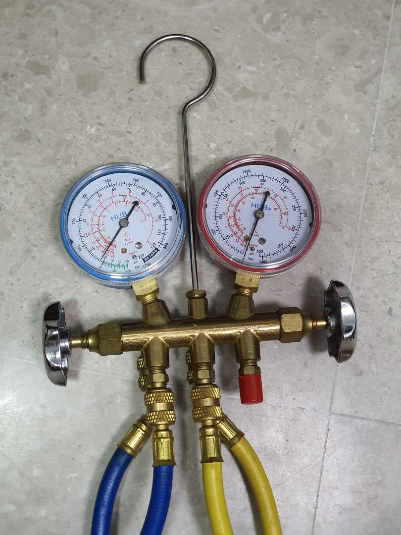 Refrigerant Pressure Gauge Set Aircond Tool, TV & Home Appliances ...