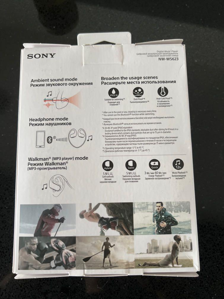 Sony Waterproof Walkman with bluetooth, Audio, Earphones on Carousell