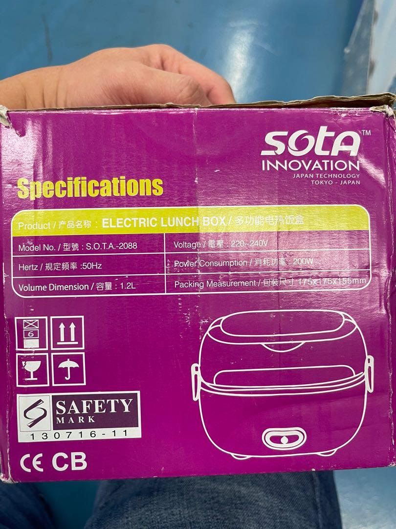 Sota Electric Lunch Box, TV & Home Appliances, Kitchen Appliances ...