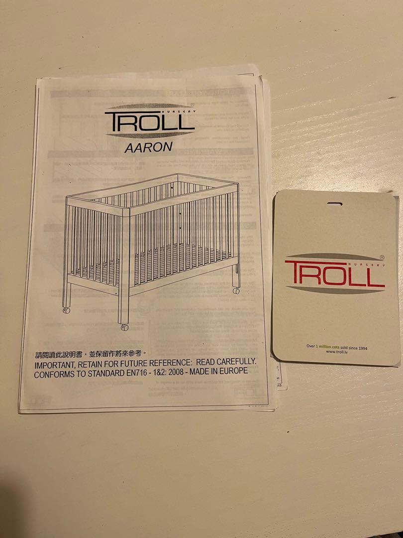 Troll Aaron Cot, 兒童＆孕婦用品, 兒童傢具, 兒童傢具 - 嬰兒床 - Carousell