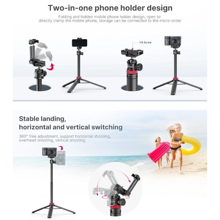 Ulanzi MT-44 Extendable Vlog Tripod with Built In Ball Head ...