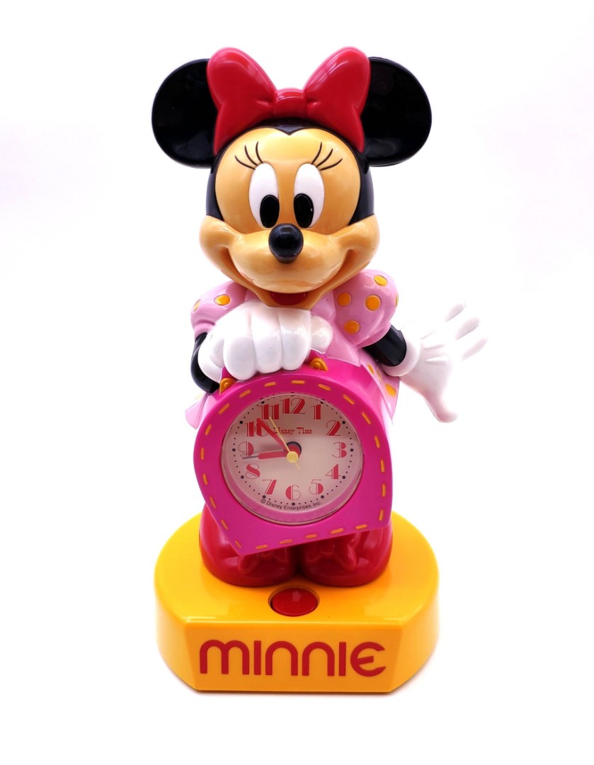 Vintage Disney Minnie mouse japanese talking alarm clock, Furniture ...