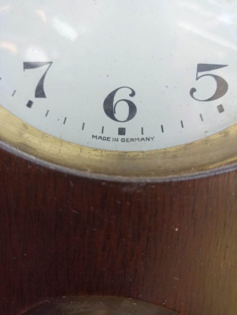 Vintage HAC (Hamburg American Clock Company) Mechanical Wall Clock ...