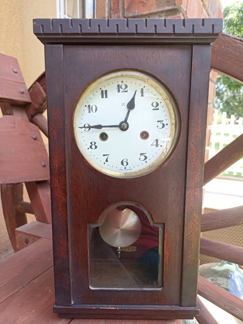 Vintage HAC (Hamburg American Clock Company) Mechanical Wall Clock ...