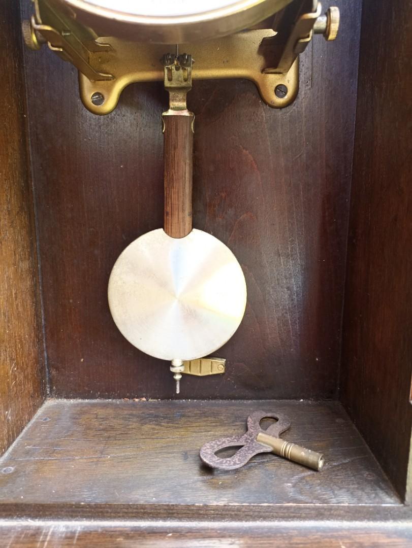 Vintage HAC (Hamburg American Clock Company) Mechanical Wall Clock ...