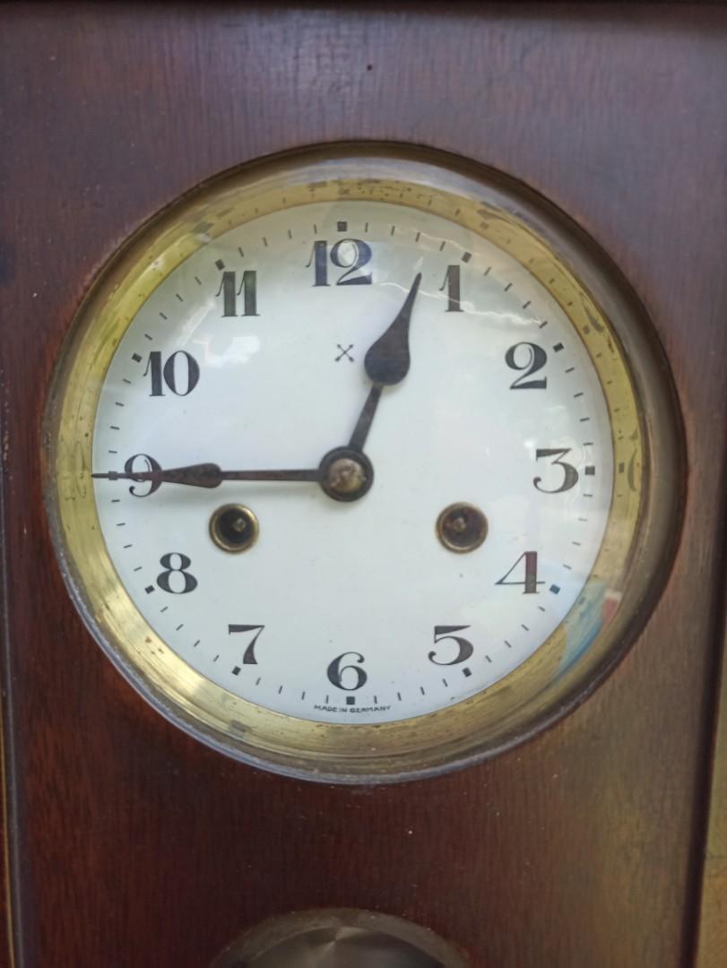 Vintage HAC (Hamburg American Clock Company) Mechanical Wall Clock ...