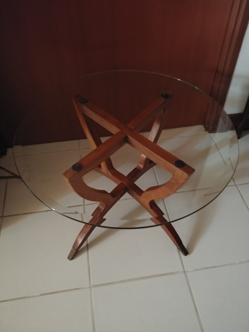 Vintage Teak Wood Small Table, Furniture & Home Living, Furniture ...