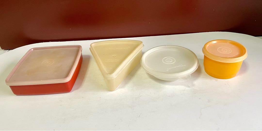 Vintage Tupperware Sandwich Containers Small Tidbits containers ...