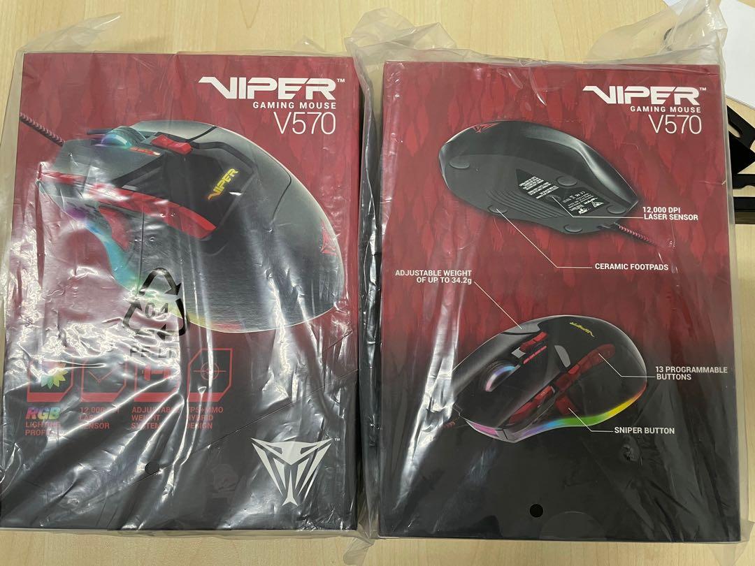 VIPER V570 RGB MMO+FPS LASER GAMING MOUSE, Computers & Tech, Parts ...