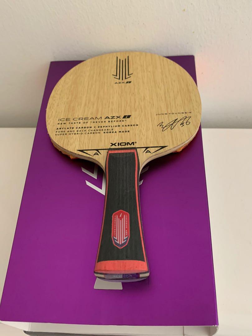 Xiom ice cream azxi table tennis racket, Sports Equipment, Sports ...