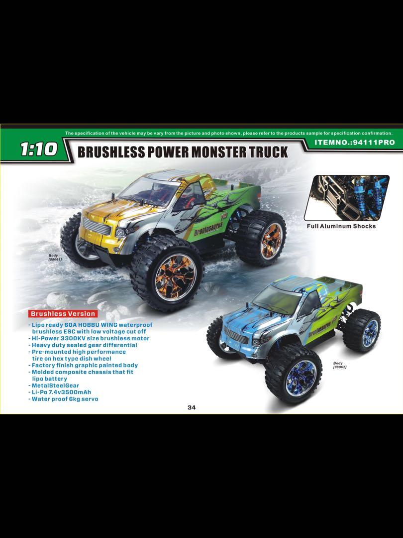 Incoming New 1/10 HSP Brontosaurus Pro - Brushless RTR 4WD RC Truck ...
