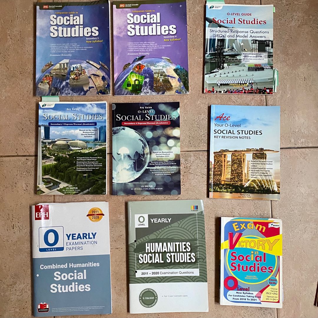 $12 for ALL 9 Social Studies O Level revision & practice guide ...
