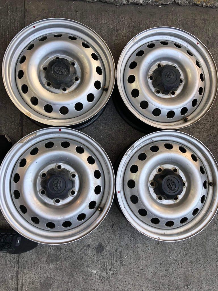 17” Toyota Hilux steel rims 6Holes pcd 139 bakal, Car Parts ...