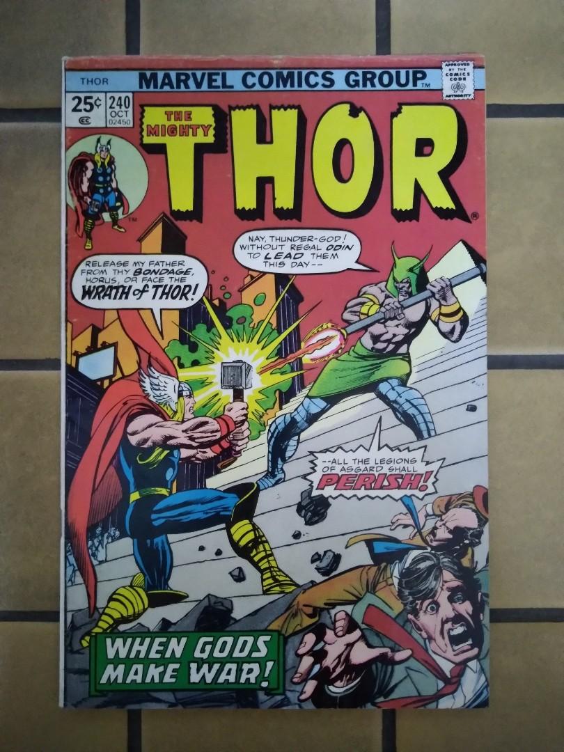 1st app Seth ( Egyptian God ) Thor #240 ( Gil Kane - Cover Art ) Marvel ...