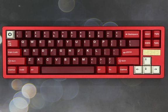 ABS Jamon keycaps ( red / maroon / white ), Computers & Tech, Parts ...