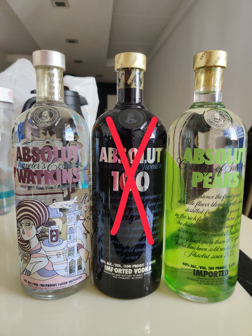 Absolut Vodka (1L) Brand New Sealed. Limited Editions., Food & Drinks ...