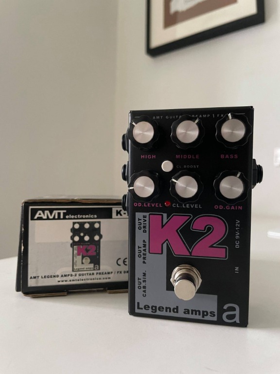 AMT K2 - 2 channels guitar preamp/distortion pedal (Krank), Hobbies ...