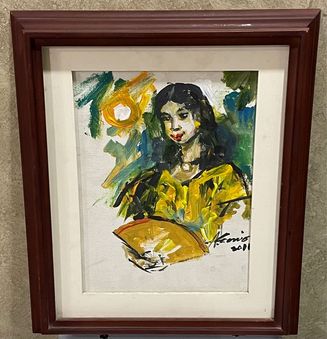 Angel Cacnio oil on canvas, Hobbies & Toys, Stationary & Craft, Art ...