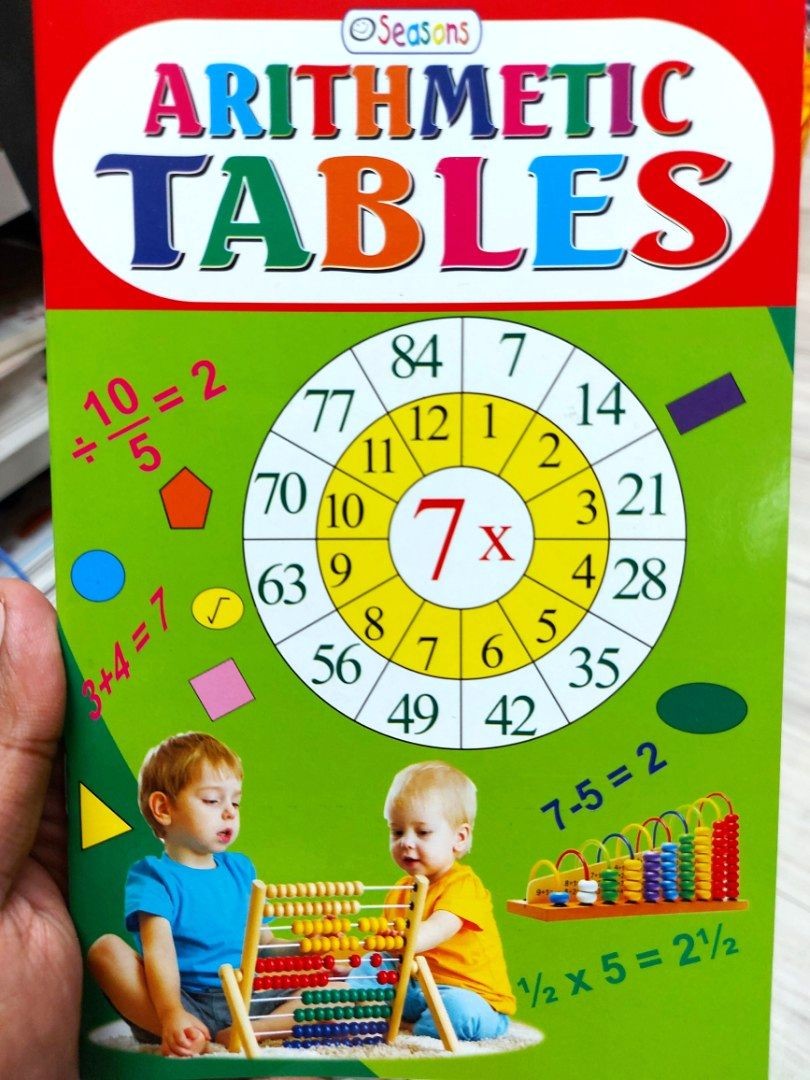 ARITHMETIC TABLE BOOK, Hobbies & Toys, Books & Magazines, Children's ...