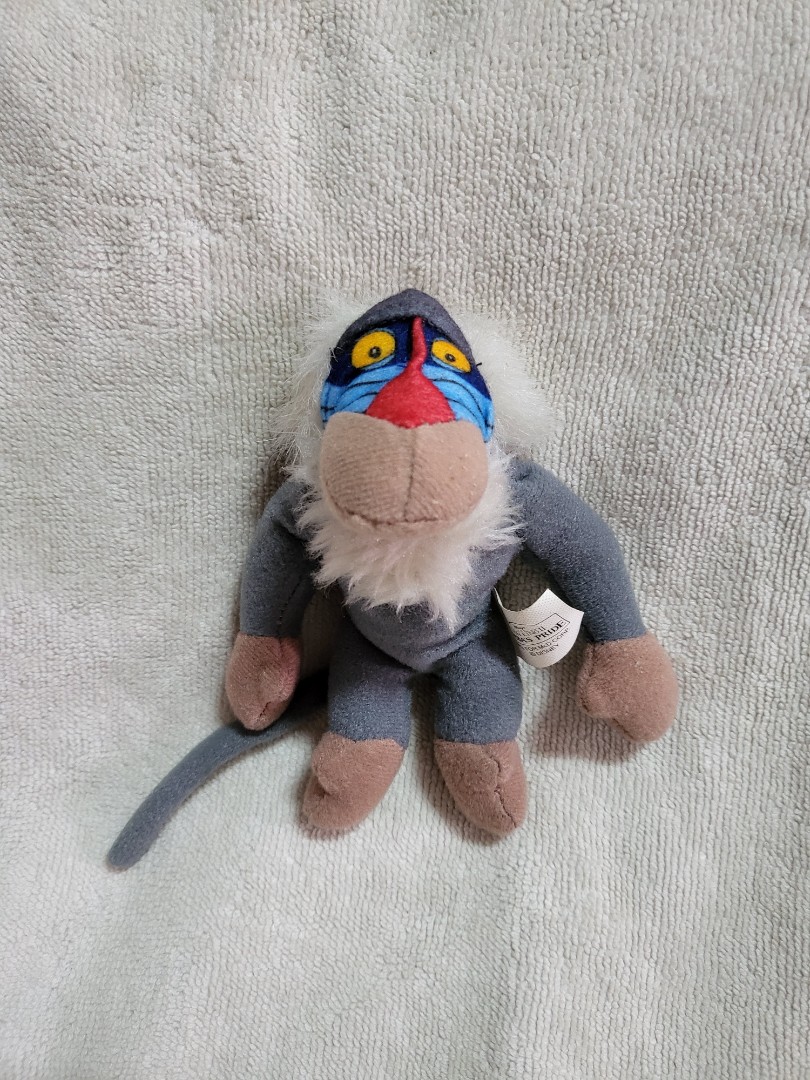 Authentic Rare Mini Disney The Lion King Rafiki Plush Soft Toy, Hobbies ...