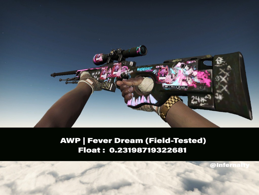 AWP Fever Dream FT CSGO SKINS KNIVES, Video Gaming, Gaming Accessories ...