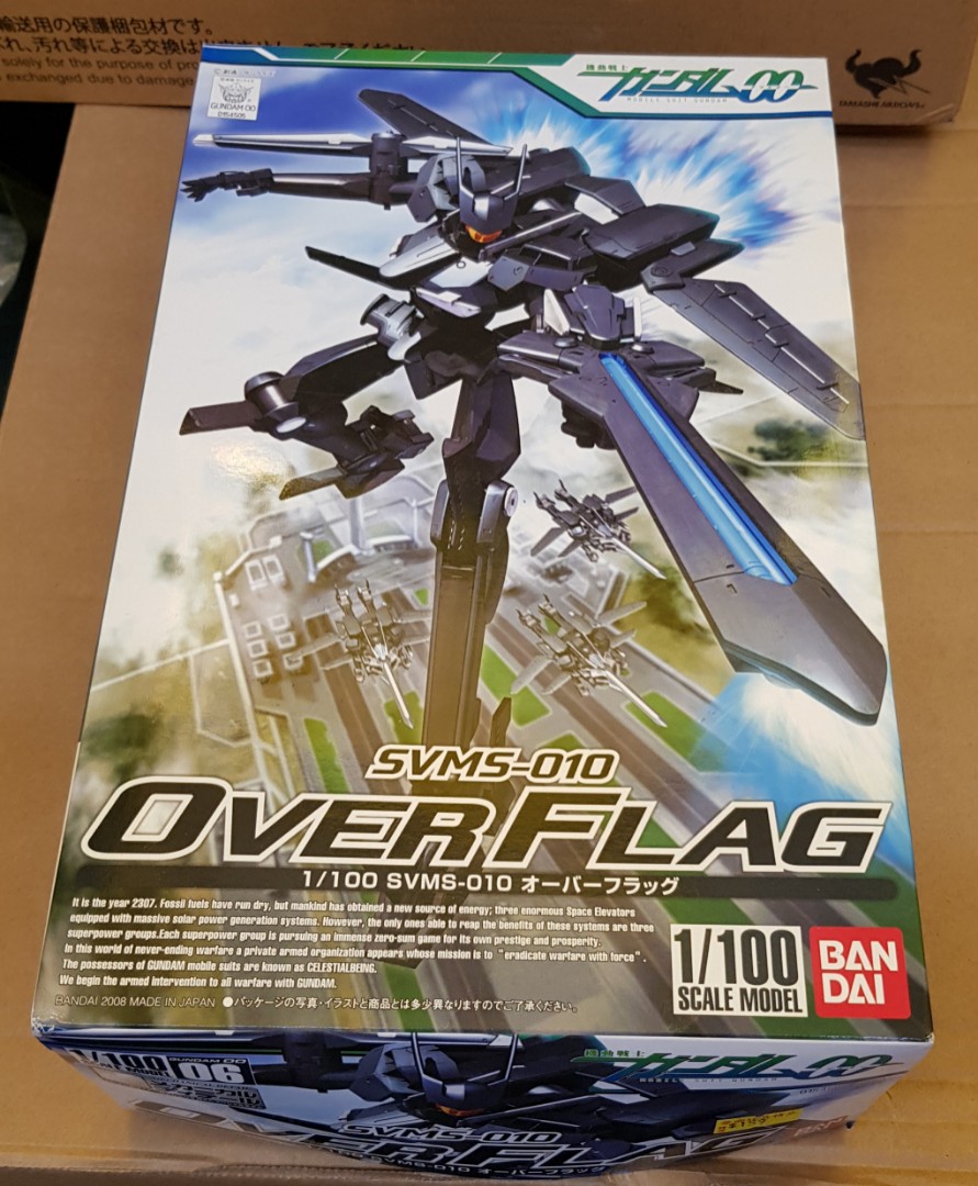 BANDAN 1/100 OVER FLAG 超限 旗幟式 Gundam 00 模型, 興趣及遊戲, 玩具 & 遊戲類 - Carousell