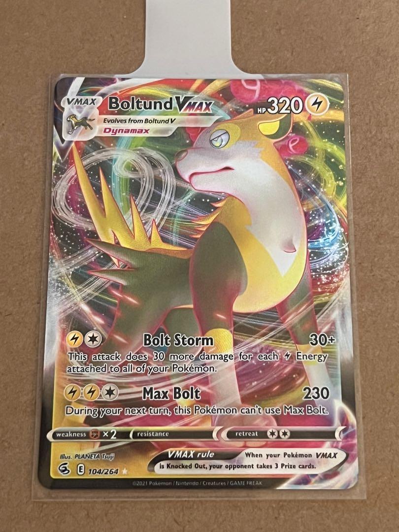 Boltund VMAX - SWSH08: Fusion Strike 104/264, Hobbies & Toys, Toys ...