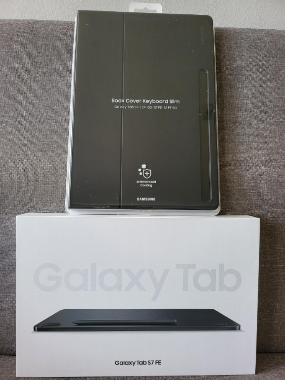 [brand New] Samsung Galaxy Tab S7 Fe Wifi 4gb 64gb With Slim Keyboard