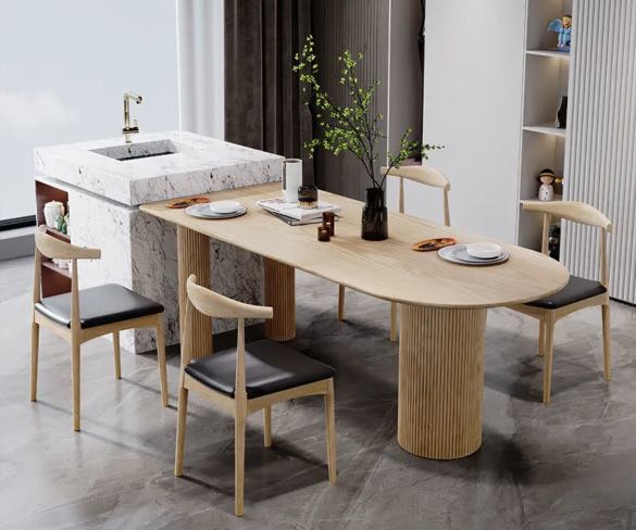 Brand new Muji style wood Dining table, Furniture & Home Living ...