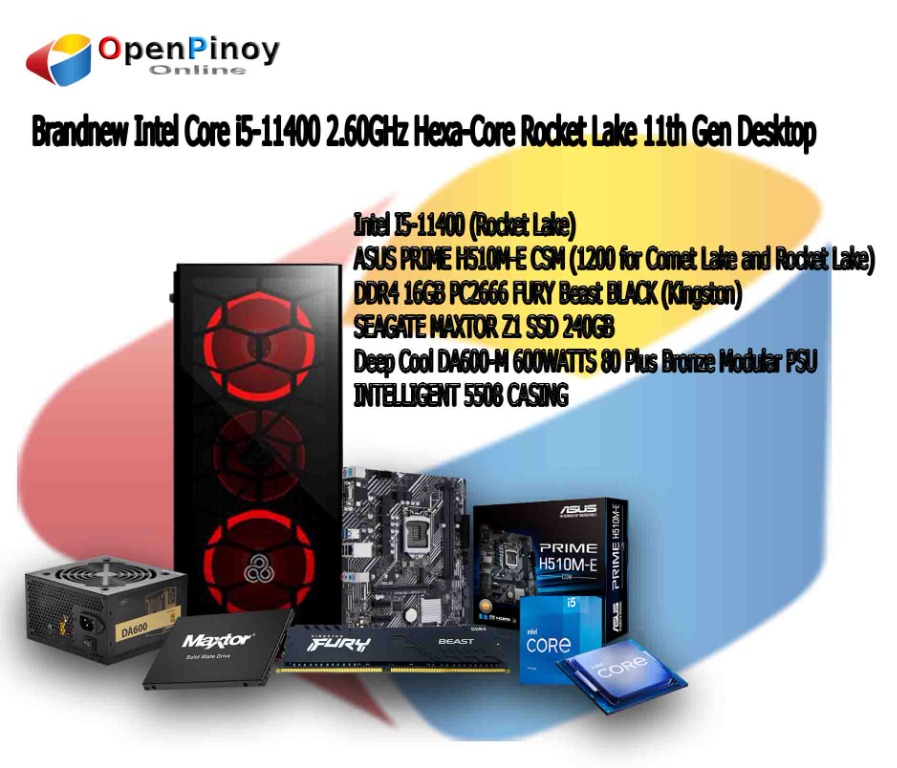 Brandnew Intel Core i5-11400 2.60GHz Hexa-Core Rocket Lake 11th Gen ...