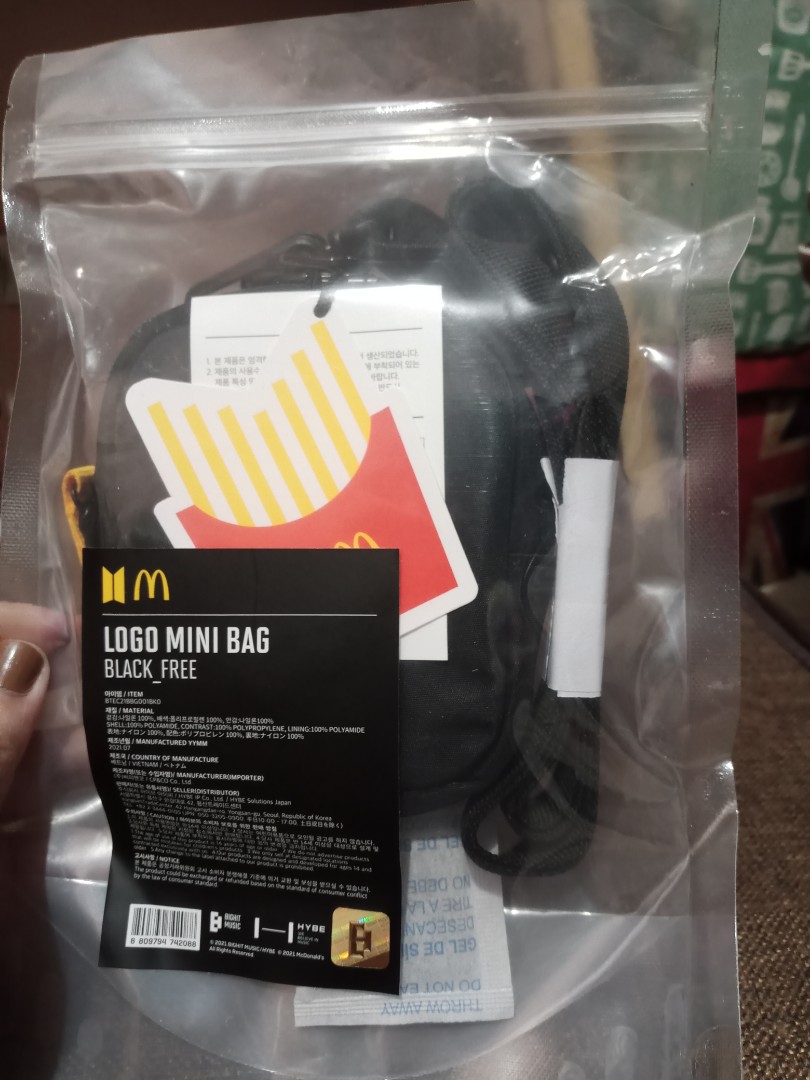 BTS Mcdo Logo Mini Bag, Hobbies & Toys, Memorabilia & Collectibles, K ...
