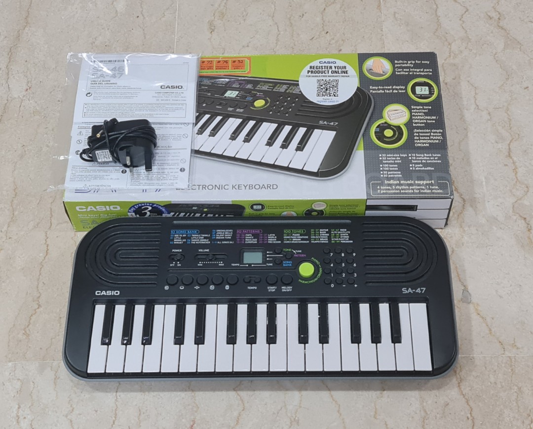 Casio SA-47 Mini KeyBoard, Hobbies & Toys, Music & Media, Musical ...