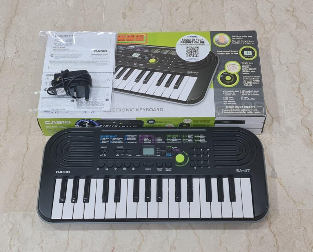 Casio SA-47 Mini KeyBoard, Hobbies & Toys, Music & Media, Musical ...
