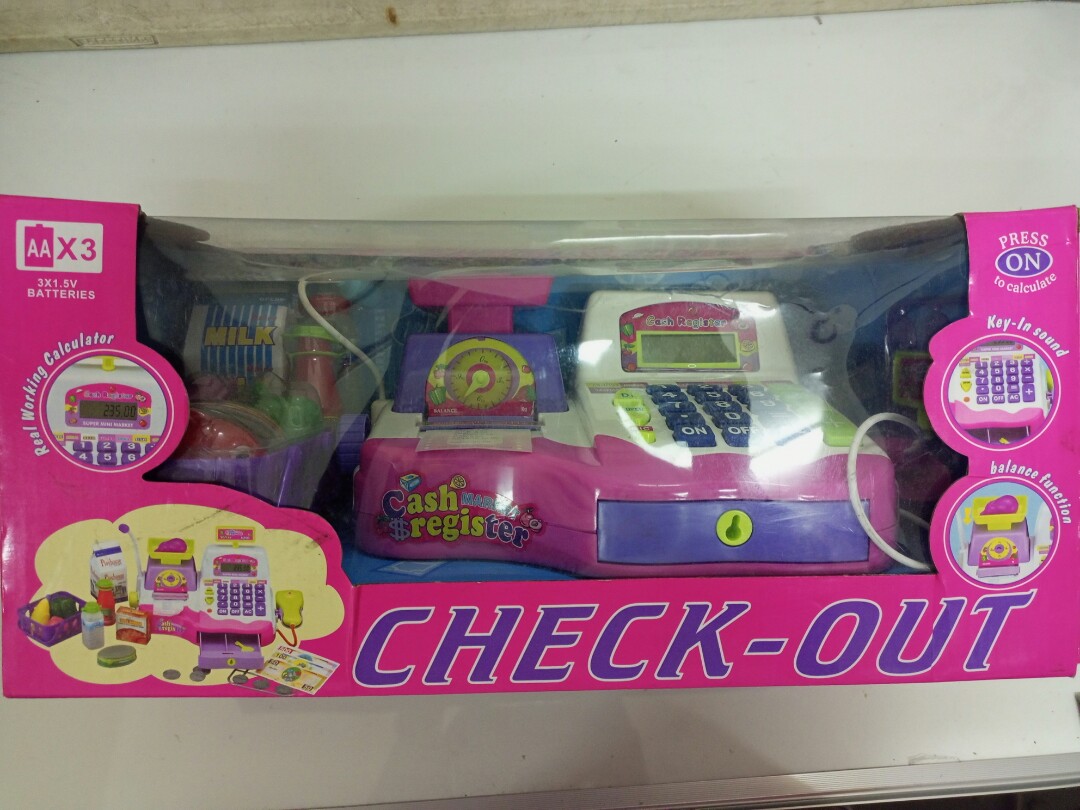 Check -out Cash Register Big, Hobbies & Toys, Toys & Games on Carousell