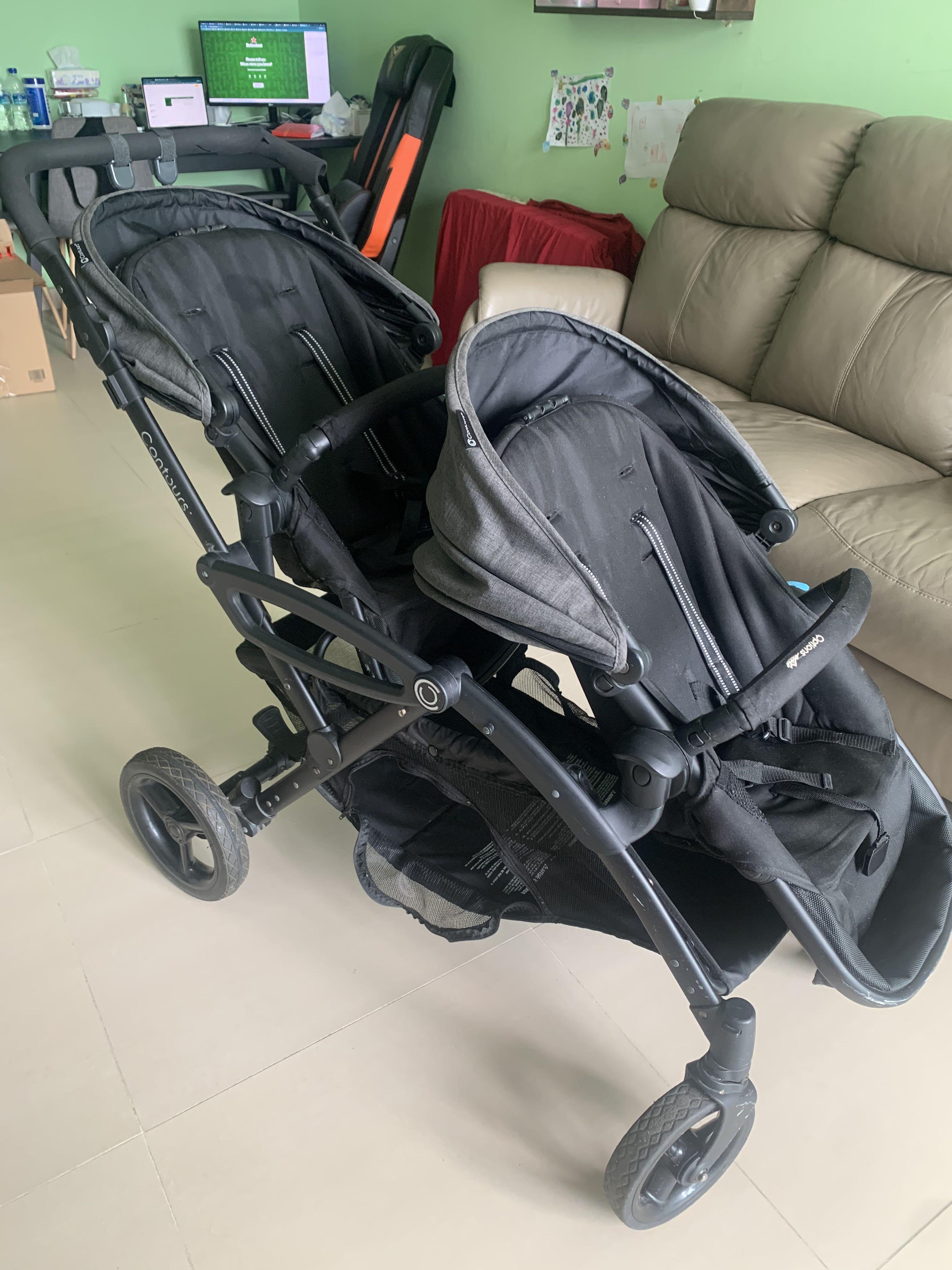 Contour Elite Double Stroller, Babies & Kids, Going Out, Strollers on ...