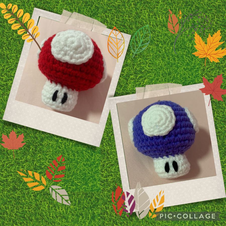 Crochet Super Mario Mushroom | Handmade Crochet Amigurumi | Keychain ...