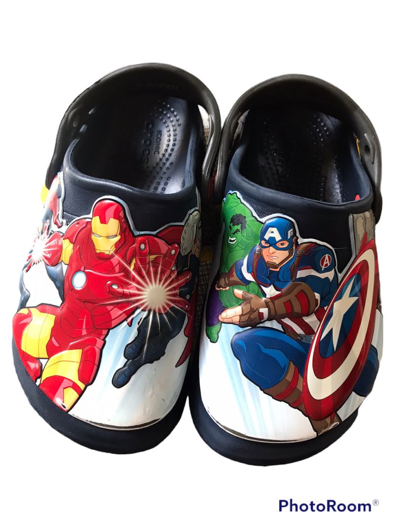 Crocs Iconic Avengers, Babies & Kids, Babies & Kids Fashion on Carousell