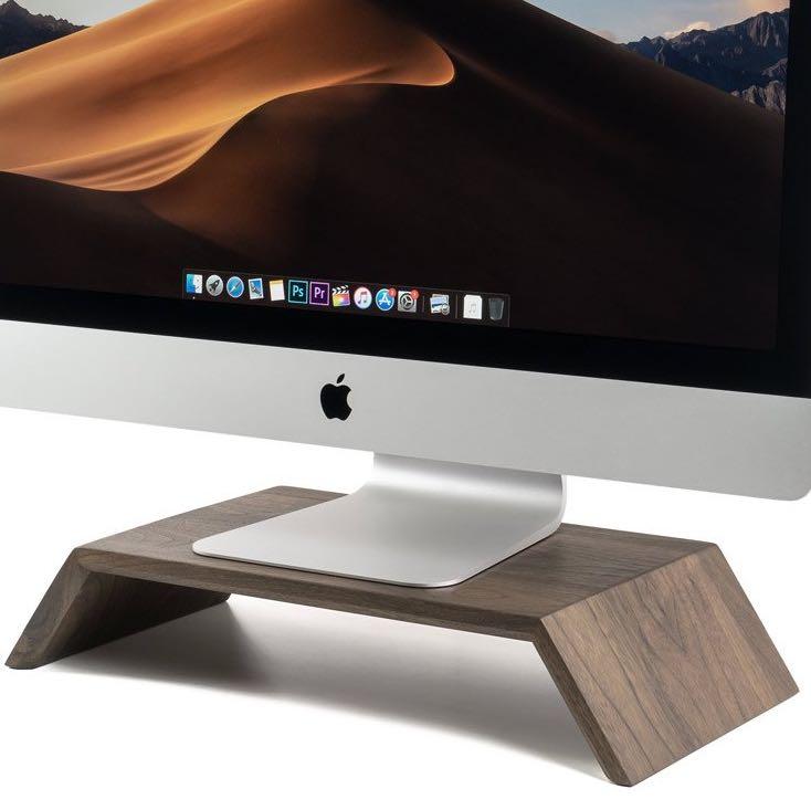 Custom handmade wood monitor/laptop stand, Furniture & Home Living ...